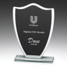Budget Glass - Black Glass Shield - Trophies & Awards - Trophies