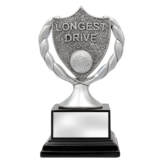 Golf Award - Silver Trophy Longest Drive - Trophies & Awards - Trophies