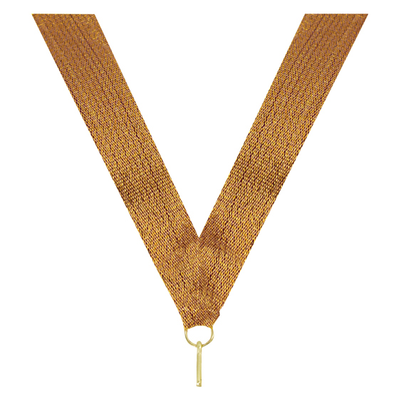 Sport Medal Ribbons - Shiny Bronze Ribbon - Trophies & Awards - Trophies