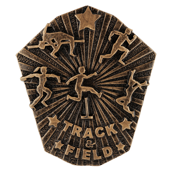 Cosmos Series - Track & Field Gold Front - Trophies & Awards - Trophies