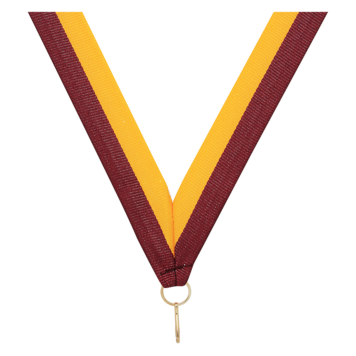 Sport Medal Ribbons - Maroon / Gold Ribbon - Trophies & Awards - Trophies