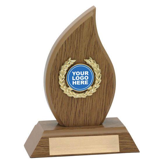 Football Trophy - Wood Flame - Trophies & Awards - Trophies