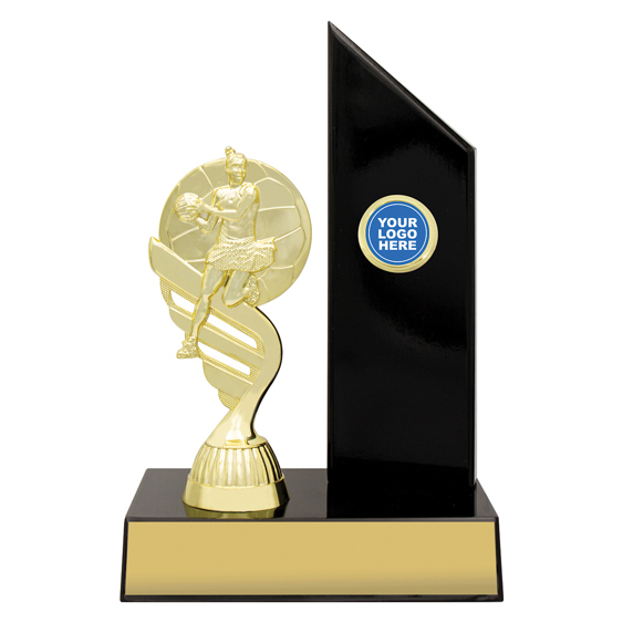 Netball Trophy - Gloss Black Wing - Trophies & Awards - Trophies