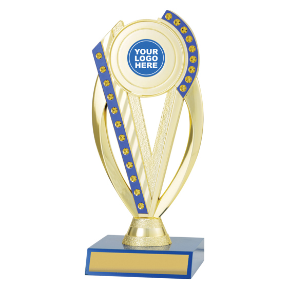 Rugby League / Union - Gloss Blue Column - Trophies & Awards - Trophies