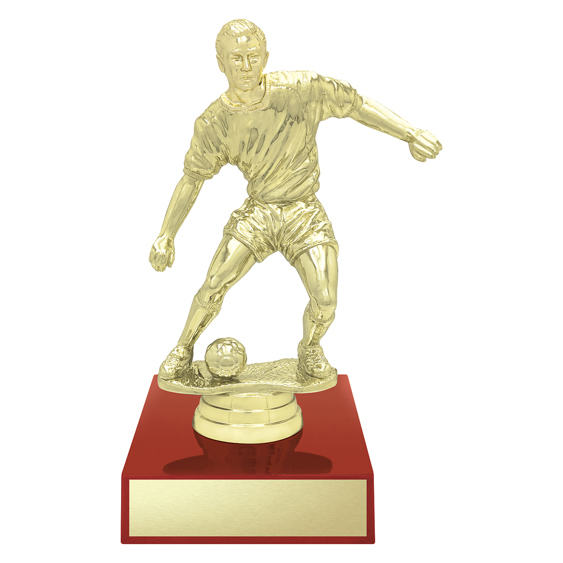 Football Trophy - Gloss Red Column - Trophies & Awards - Trophies