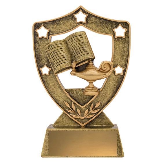 School Trophy - Academic Gold Shield - Trophies & Awards - Trophies