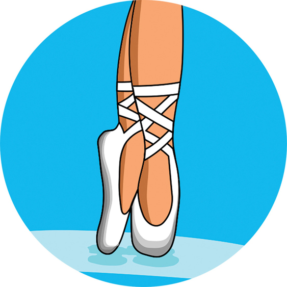 Traditional Centres - Ballet Shoes Domed 25 & 50mm Insert - Trophies ...