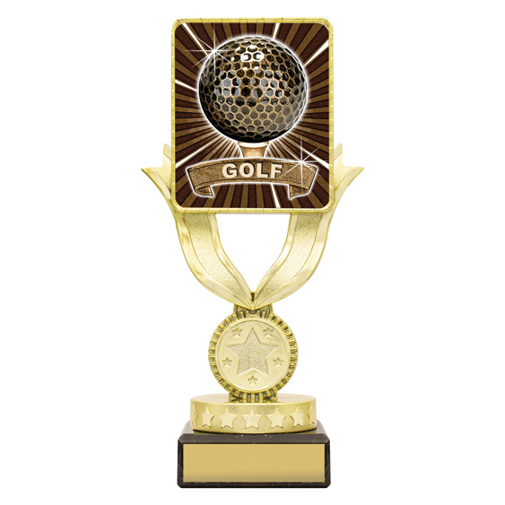 Golf Award - Lynx Sentry on Classic Marble - Trophies & Awards - Trophies