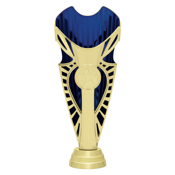 Custom Trophy - Shine Cup - Gold / Blue - Trophies & Awards - Trophies