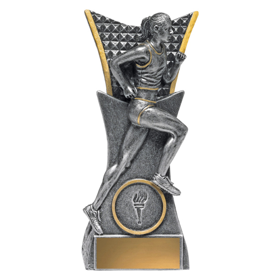Athletics Trophy - Female Running Athlete - Trophies & Awards - Trophies