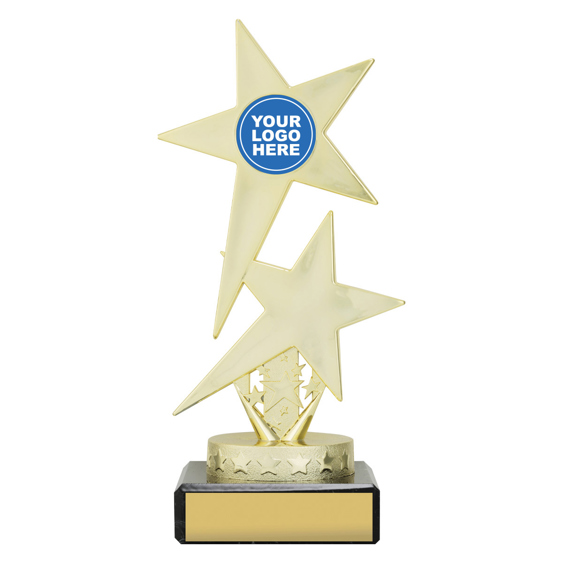 Custom Trophy - Pink Twin Star - Trophies & Awards - Trophies