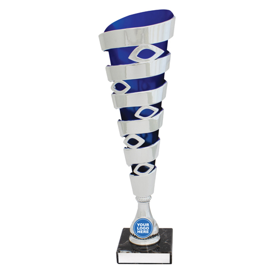 Designer Cups - Blue Mega Spiral - Trophies & Awards - Trophies