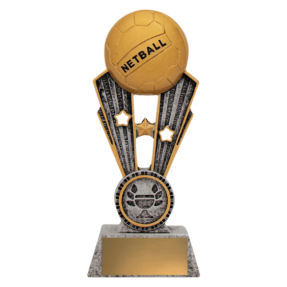 Netball Trophy - Silver & Gold Fame Series - Trophies & Awards - Trophies